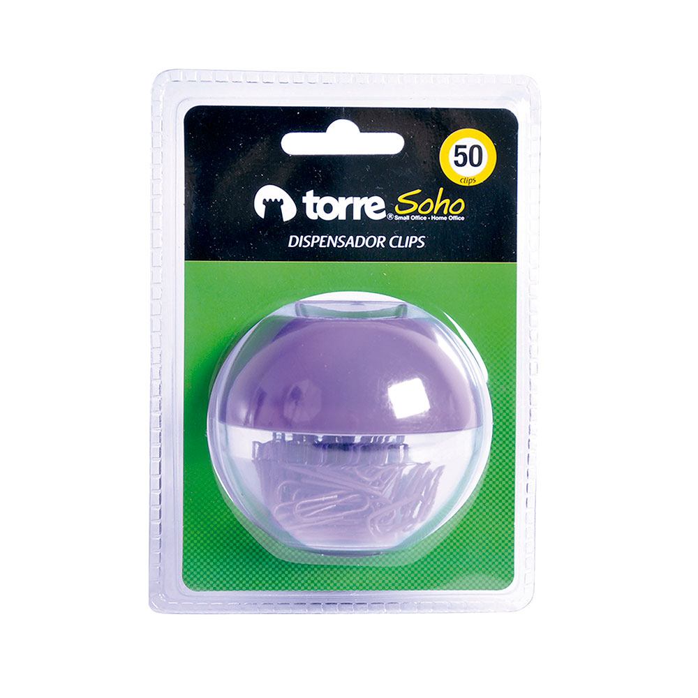 Blister dispensador clips con imán c/50 clips | Torre