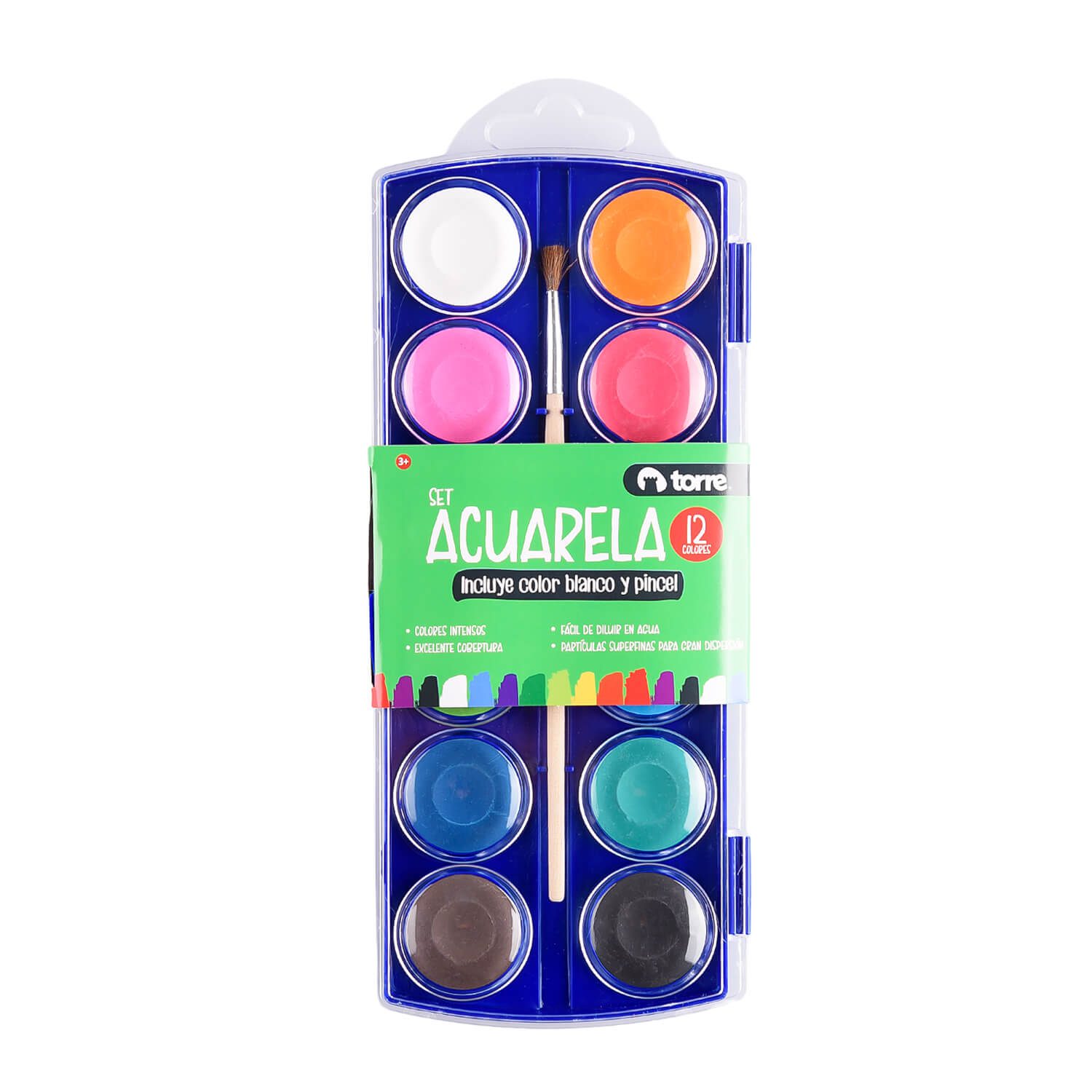 Acuarela 12 Colores | Torre