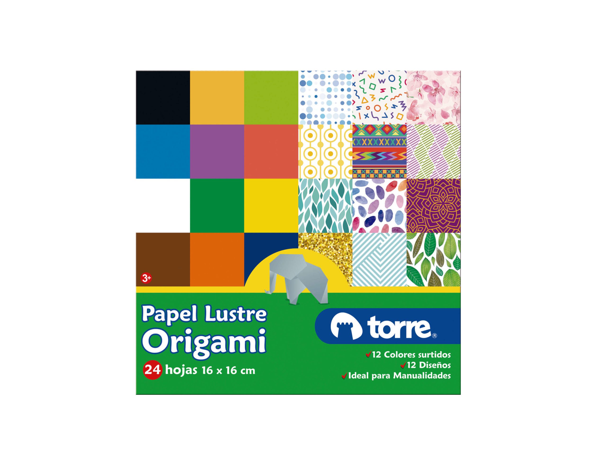 Block Papel Lustre Origami 16X16 Cm | Torre