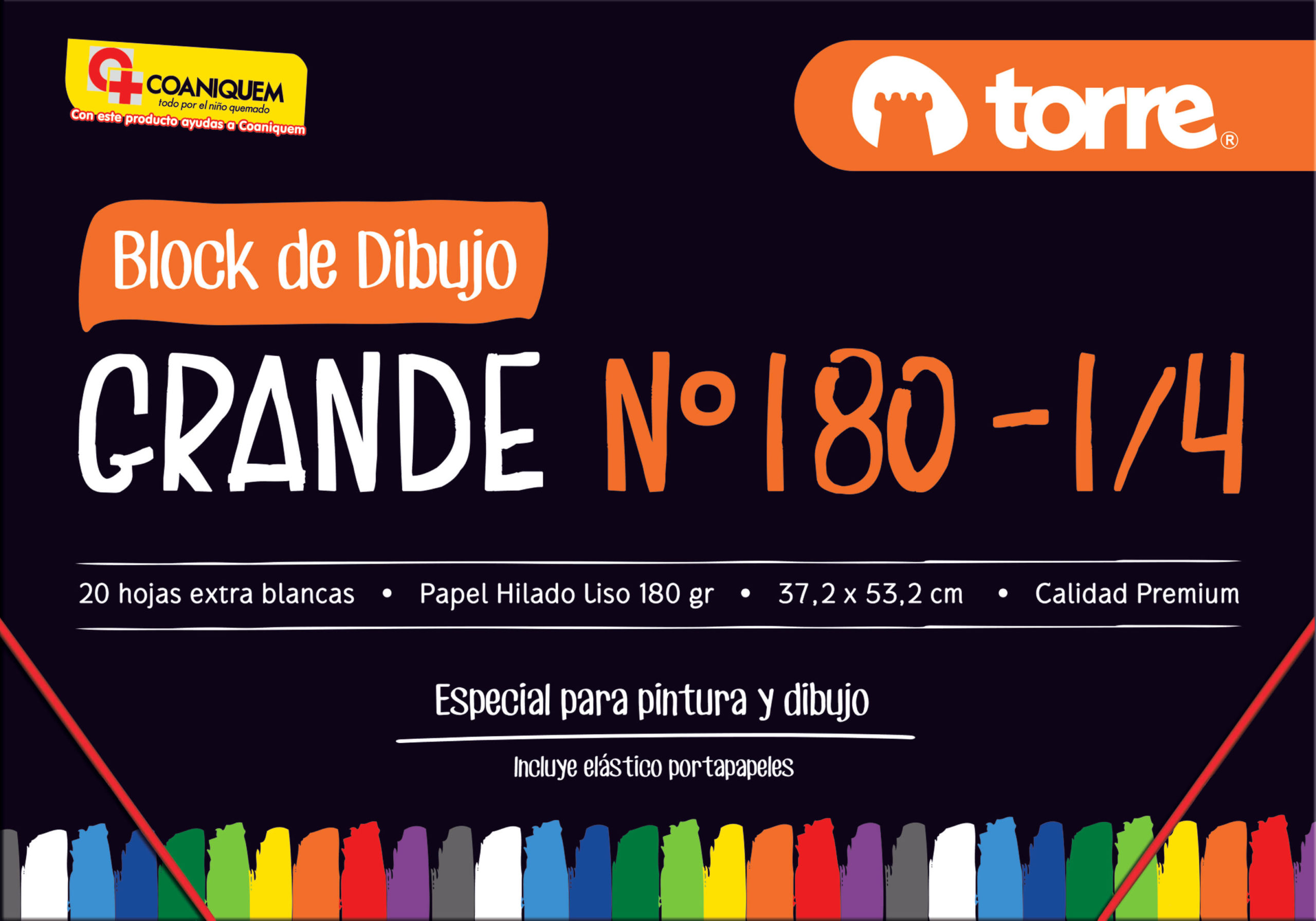 Block Dibujo Grande 180 1/4 | Torre