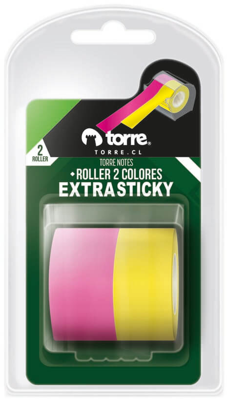 Blister Torre Notes Roller 2 Colores | Torre