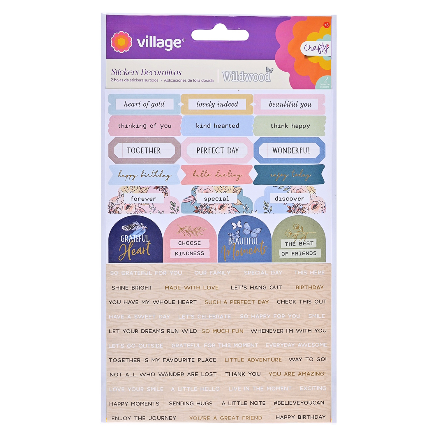 Decoración Stickers Liso Crafty Diseño 2 Village | Torre
