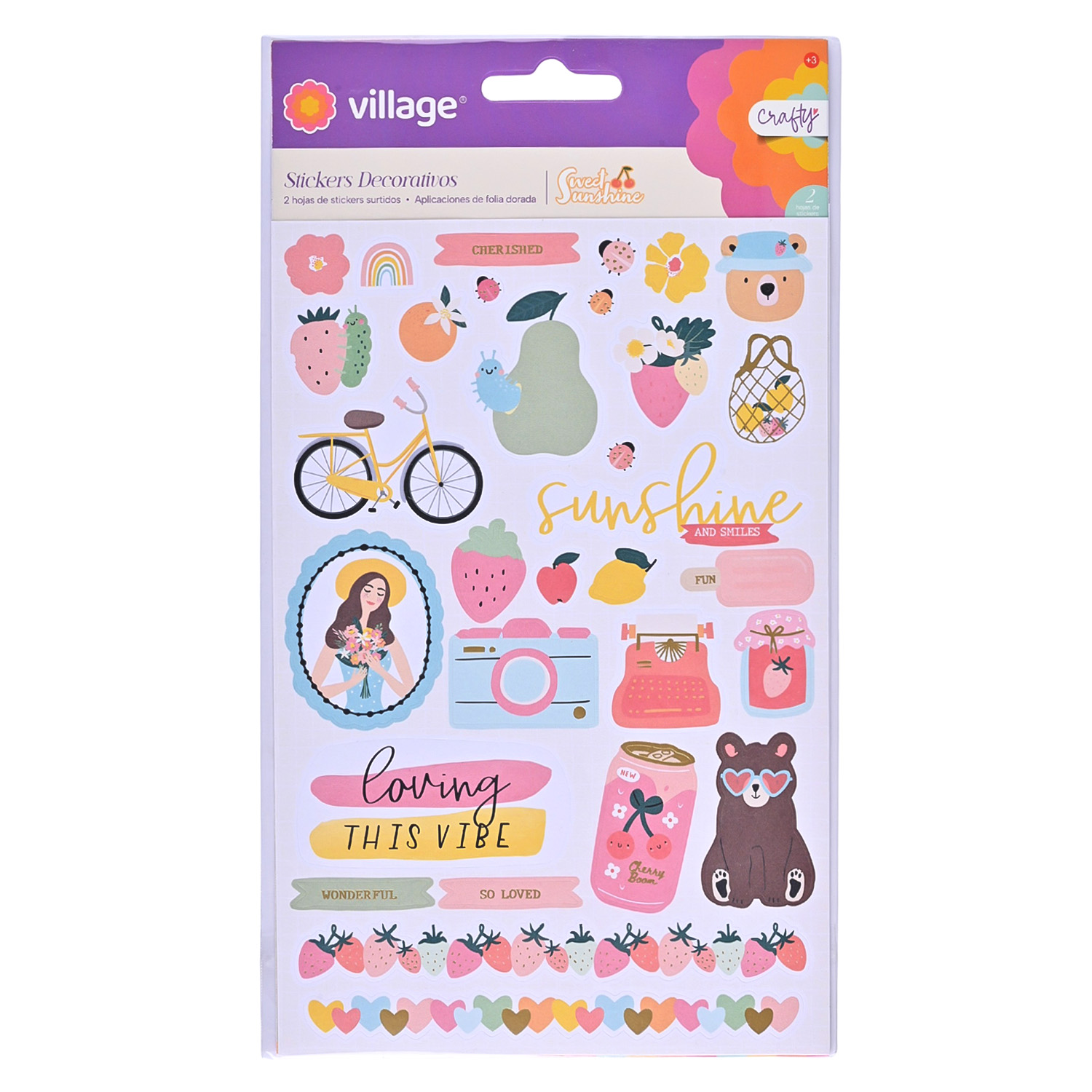 Decoración Stickers Liso Crafty Diseño 3 Village | Torre